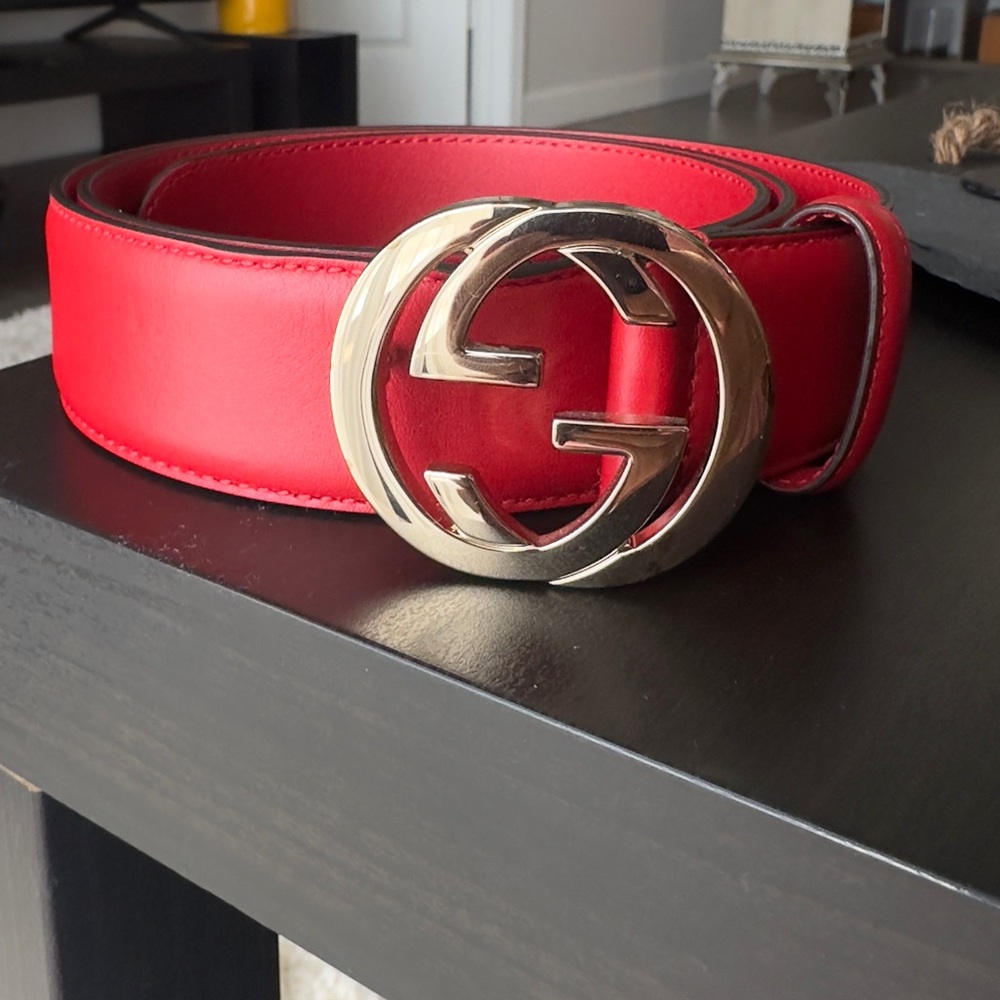 Gucci Red Belt. - Gem